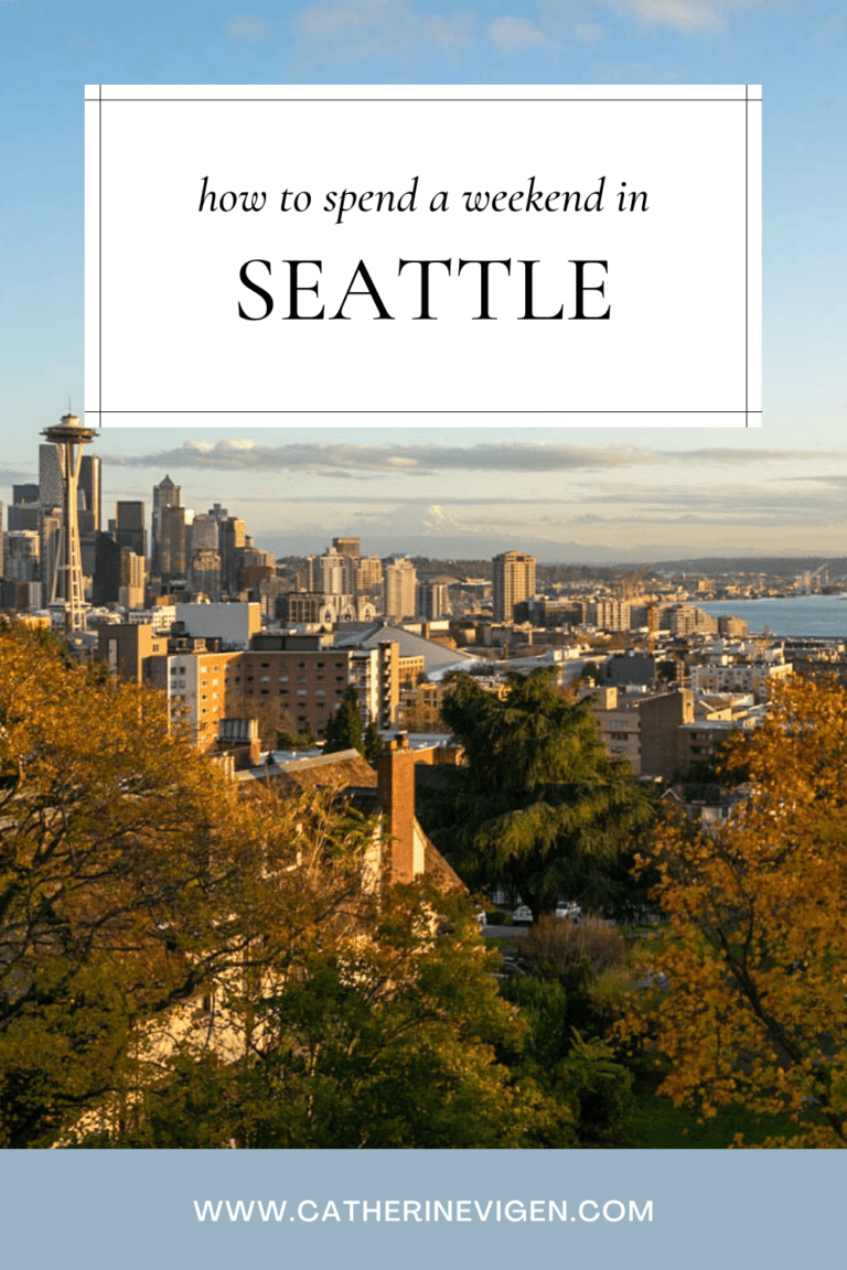 How to Spend a Weekend in Seattle - Catherine Vigen